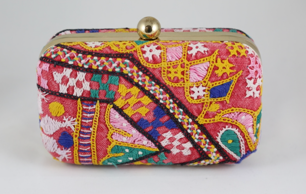 Vintage Gujarati Mirror Floral Fabric – Eclectic Designs